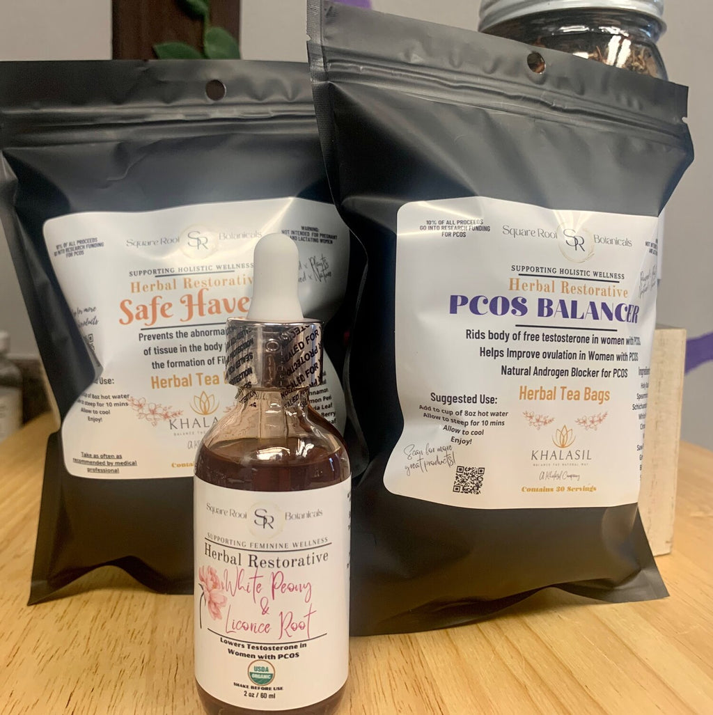 All Natural PCOS Balancer Herbal Program – SquareRoot Botanicals